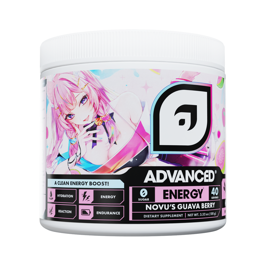 Novu's Guava Berry Energy Gaming Supplement