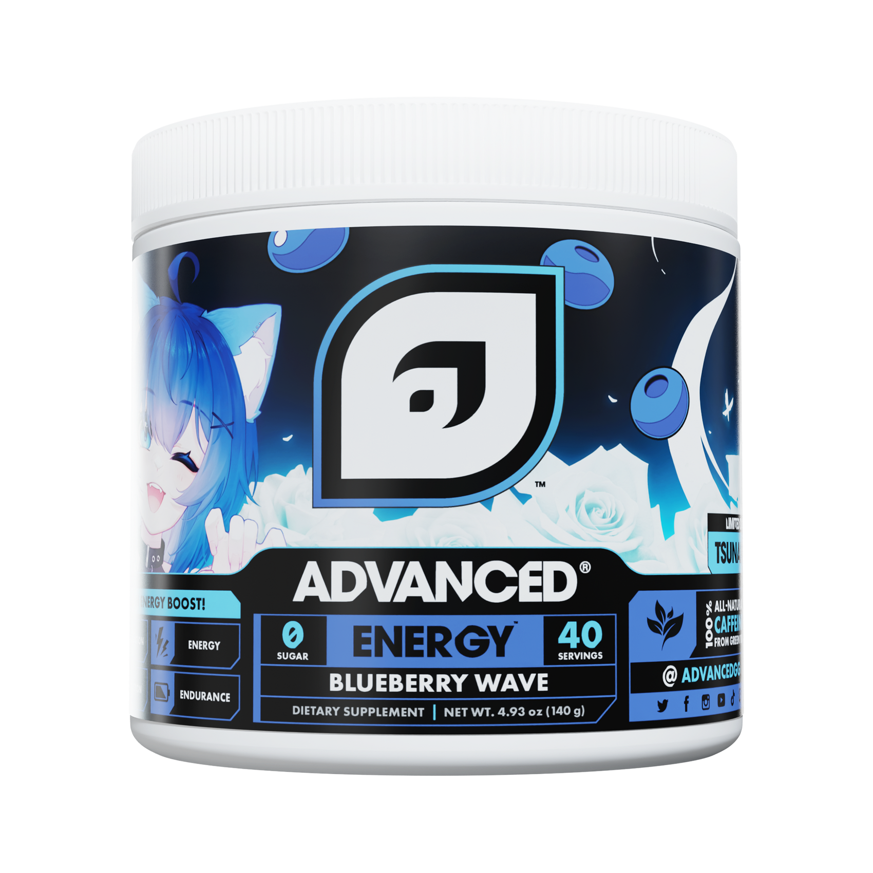 Tsunamicat's Blueberry Wave Ice Shaker Bundle