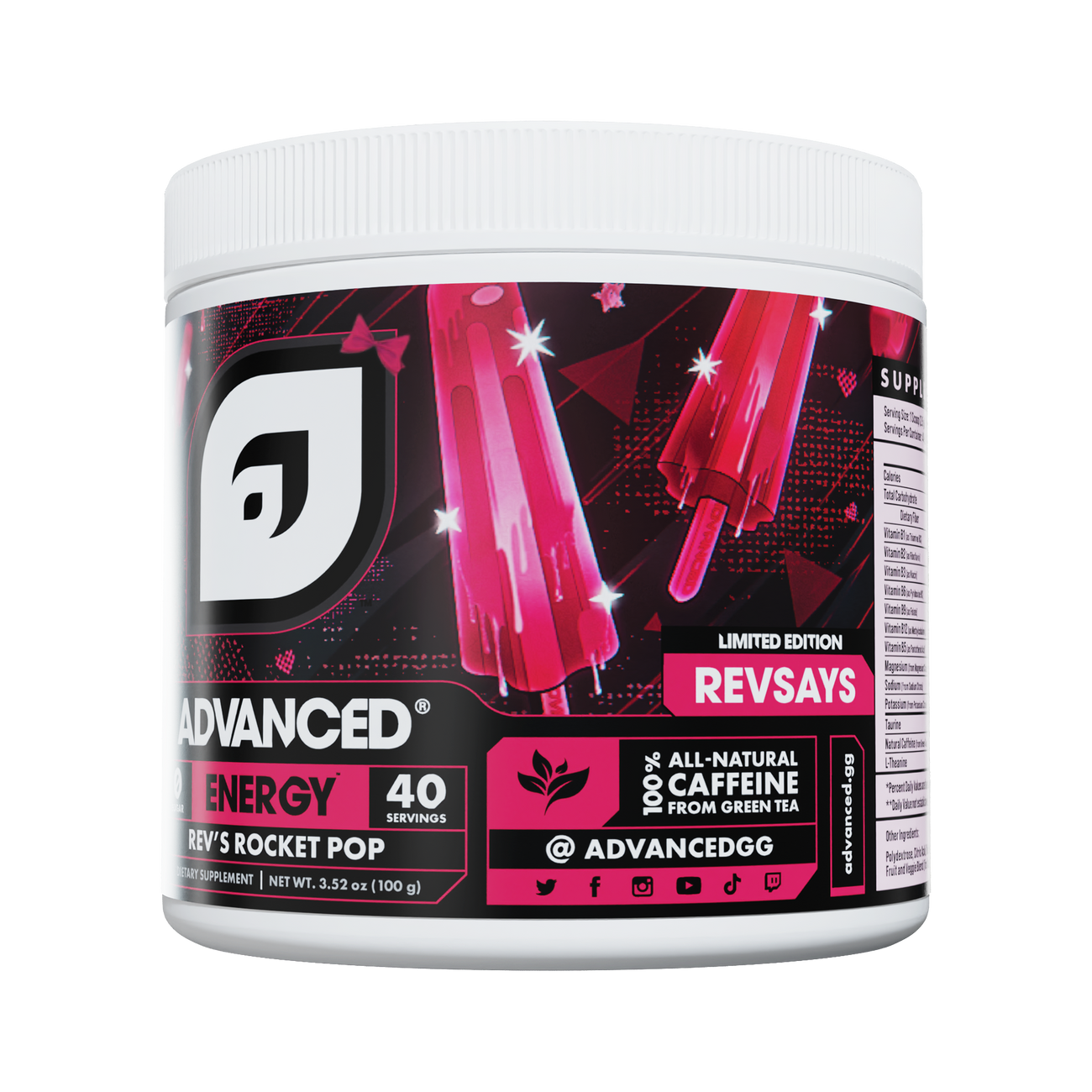Rev's Rocket Pop Energy Gaming Supplement