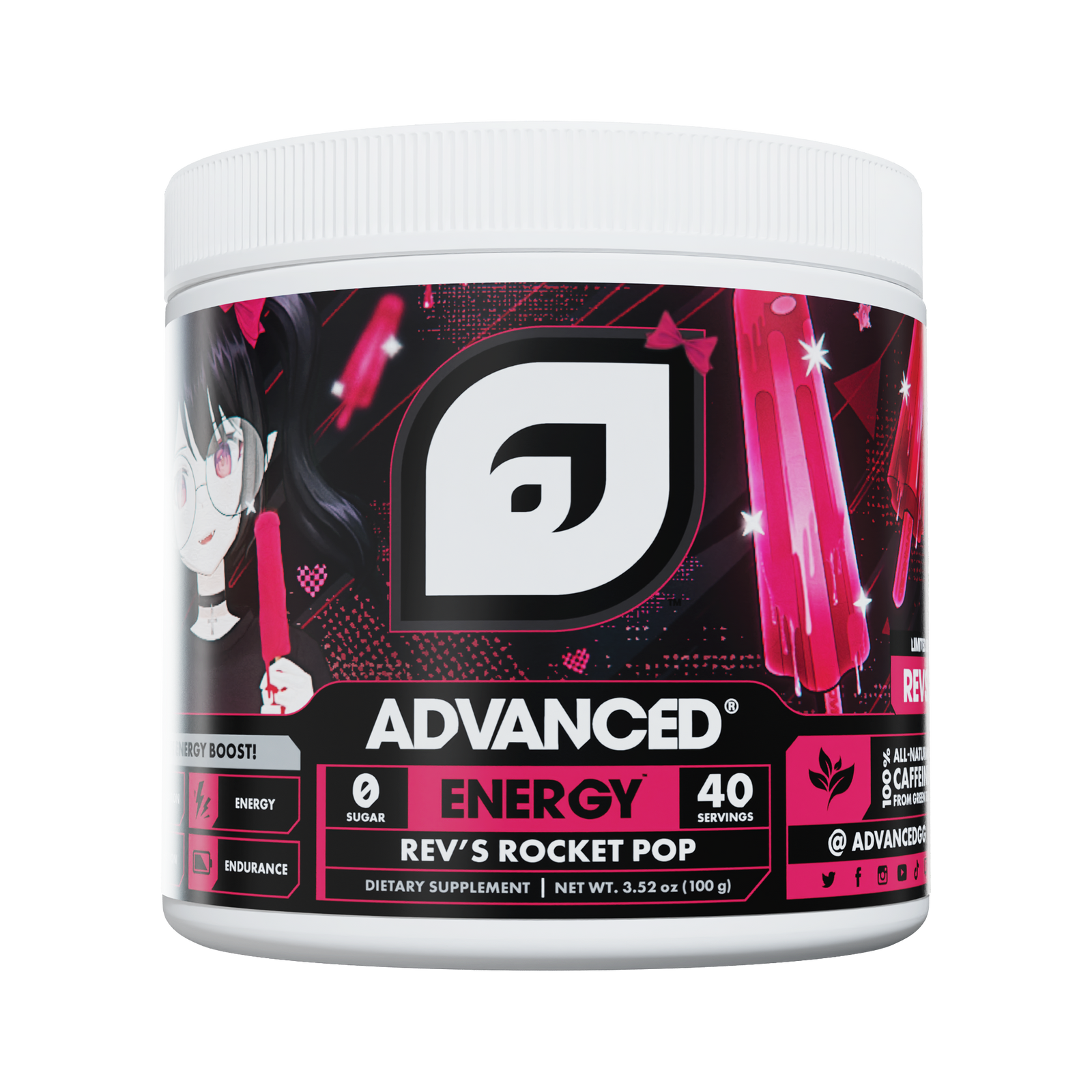 Rev's Rocket Pop Energy Gaming Supplement