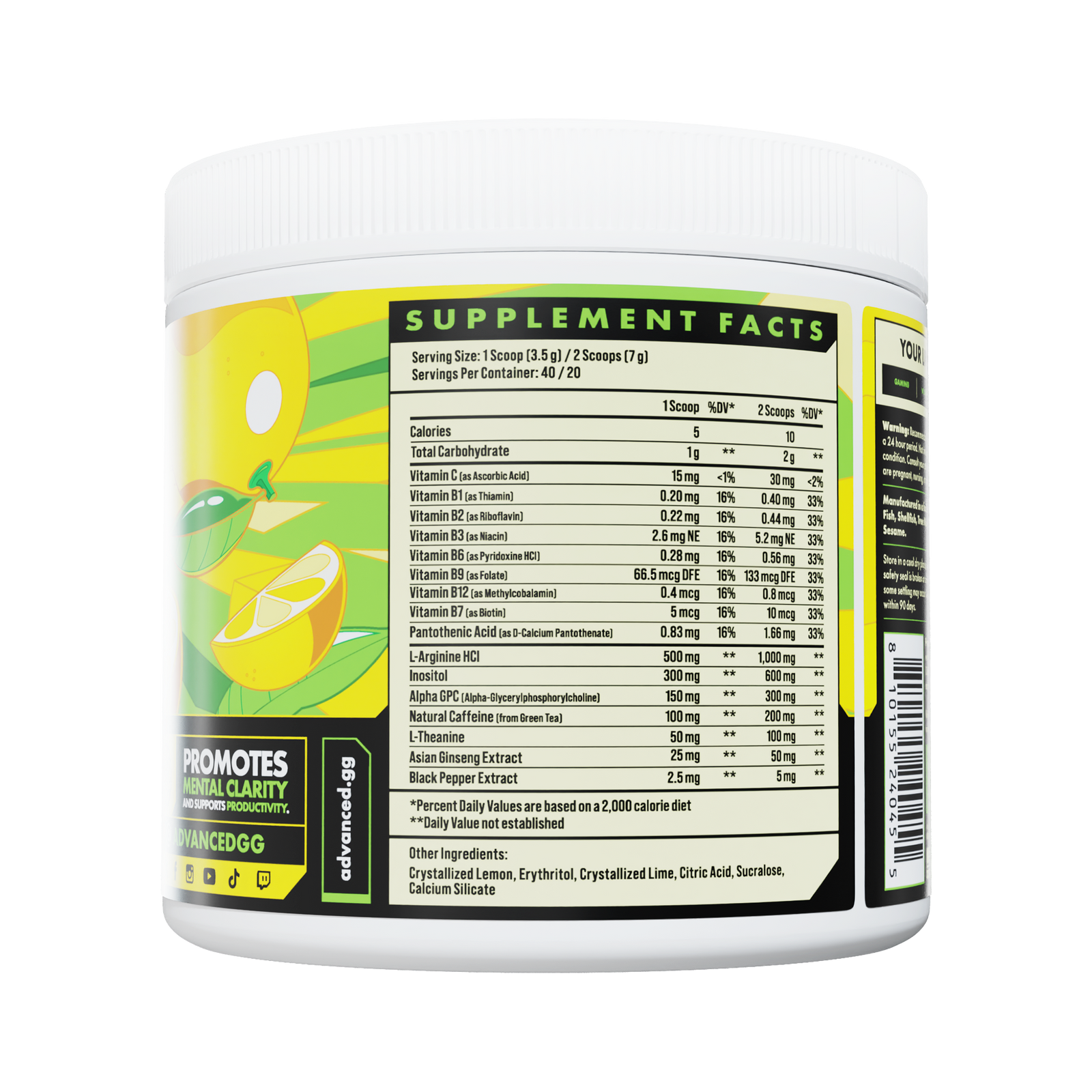 Lemon Lime Focus Gaming Supplement