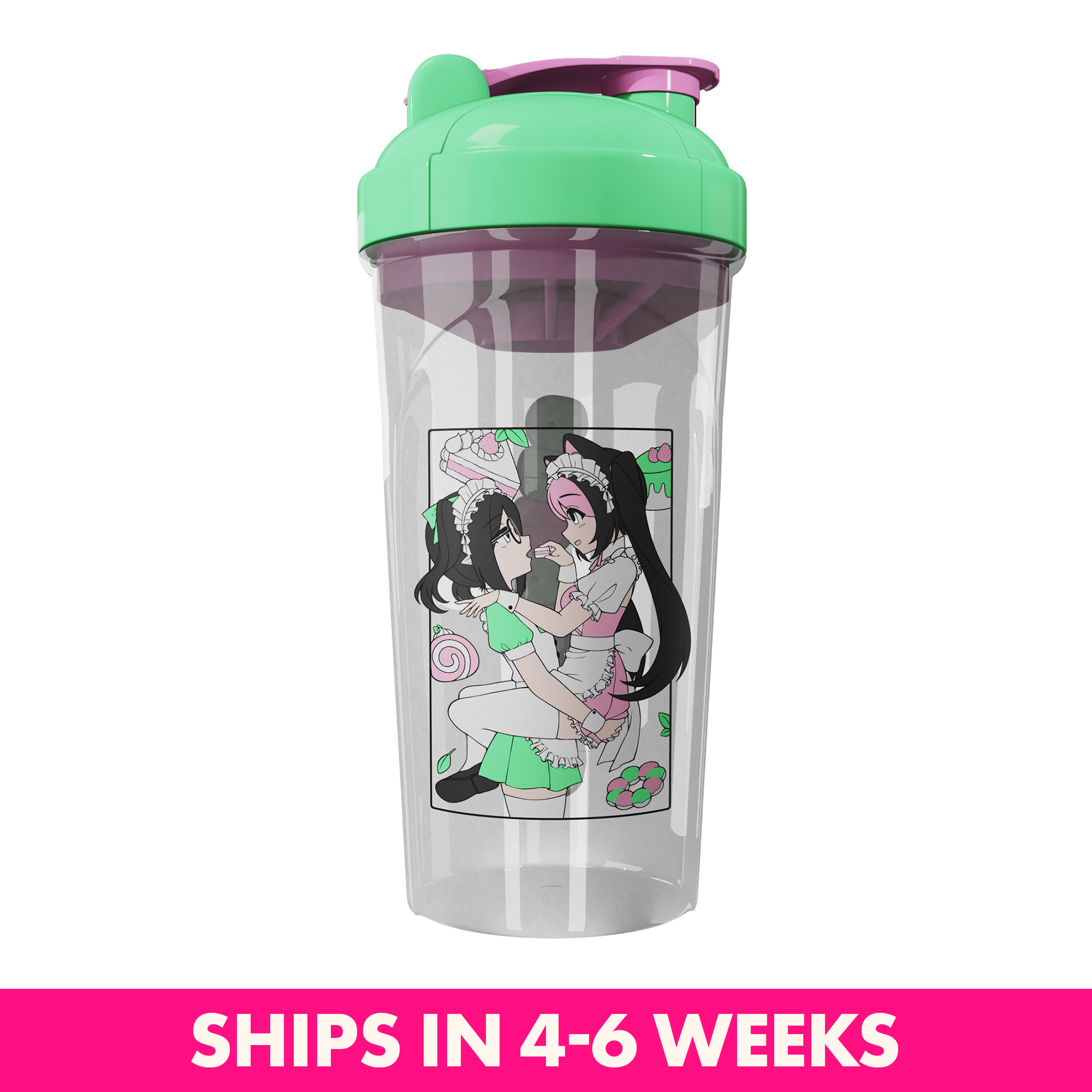 Rev & Strawb's Maid Cafe Plastic Shaker