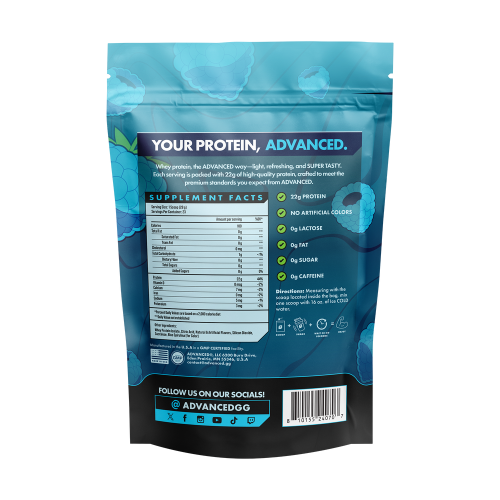 Clear Whey Isolate Protein - Blue Razz