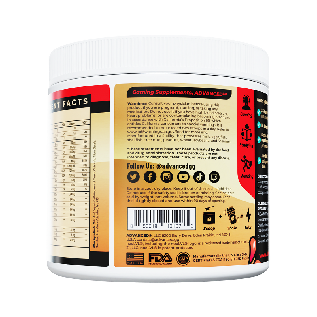 The Best Powders & Gaming Supplements for Gamers | ADVANCED.gg