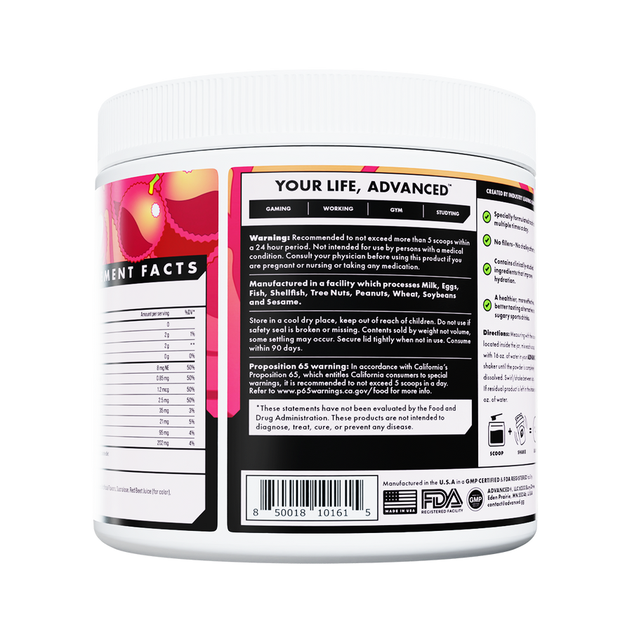 Lychee Rush Hydration Gaming Supplement